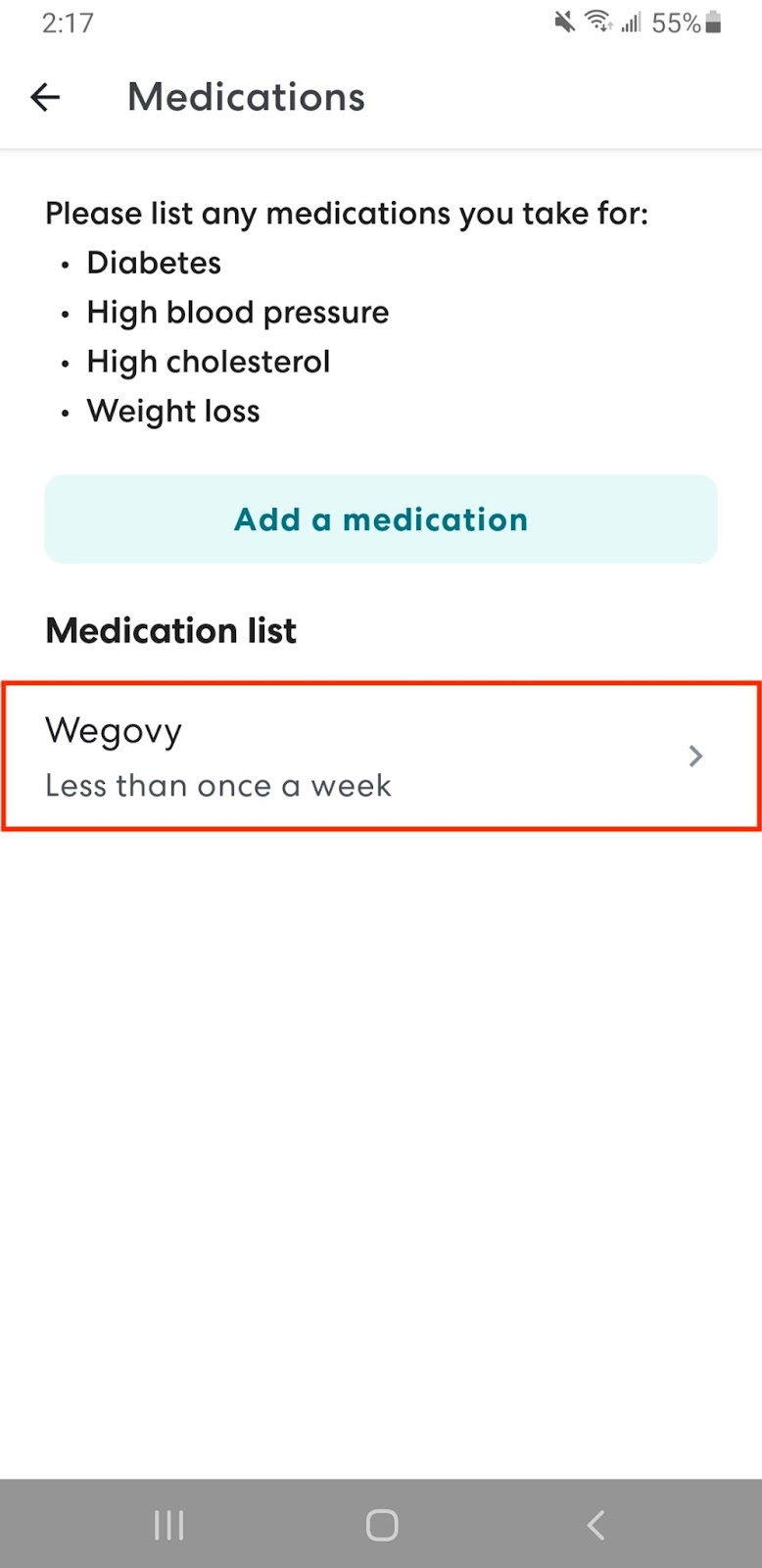 For Android: How do I view and edit my Medications List? – Omada Health