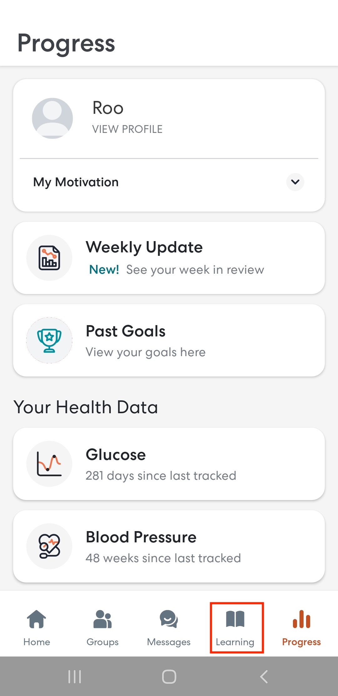 For Android: How do I access resources? – Omada Health